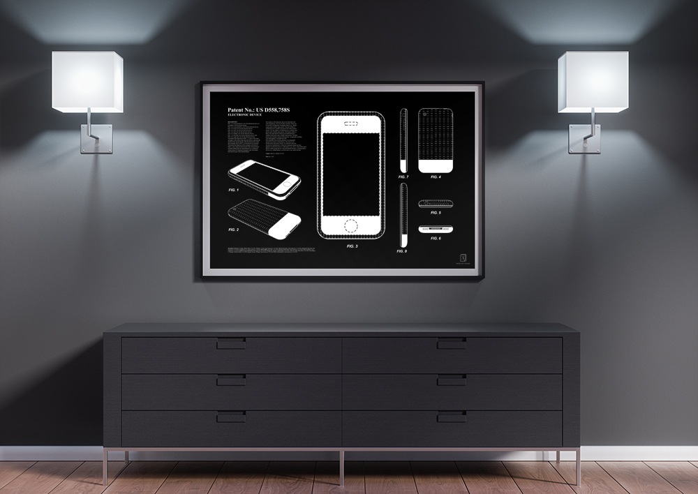 iPhone Patent Poster - Patent Art Posters